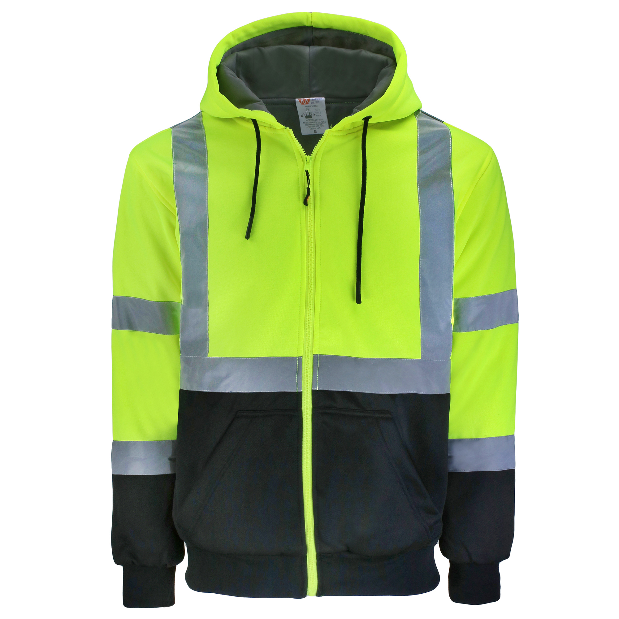 Safety Brite SB-C3HWBBZ Class 3 Hi Vis Full Zip Heavy Weight Sweatshirt ...