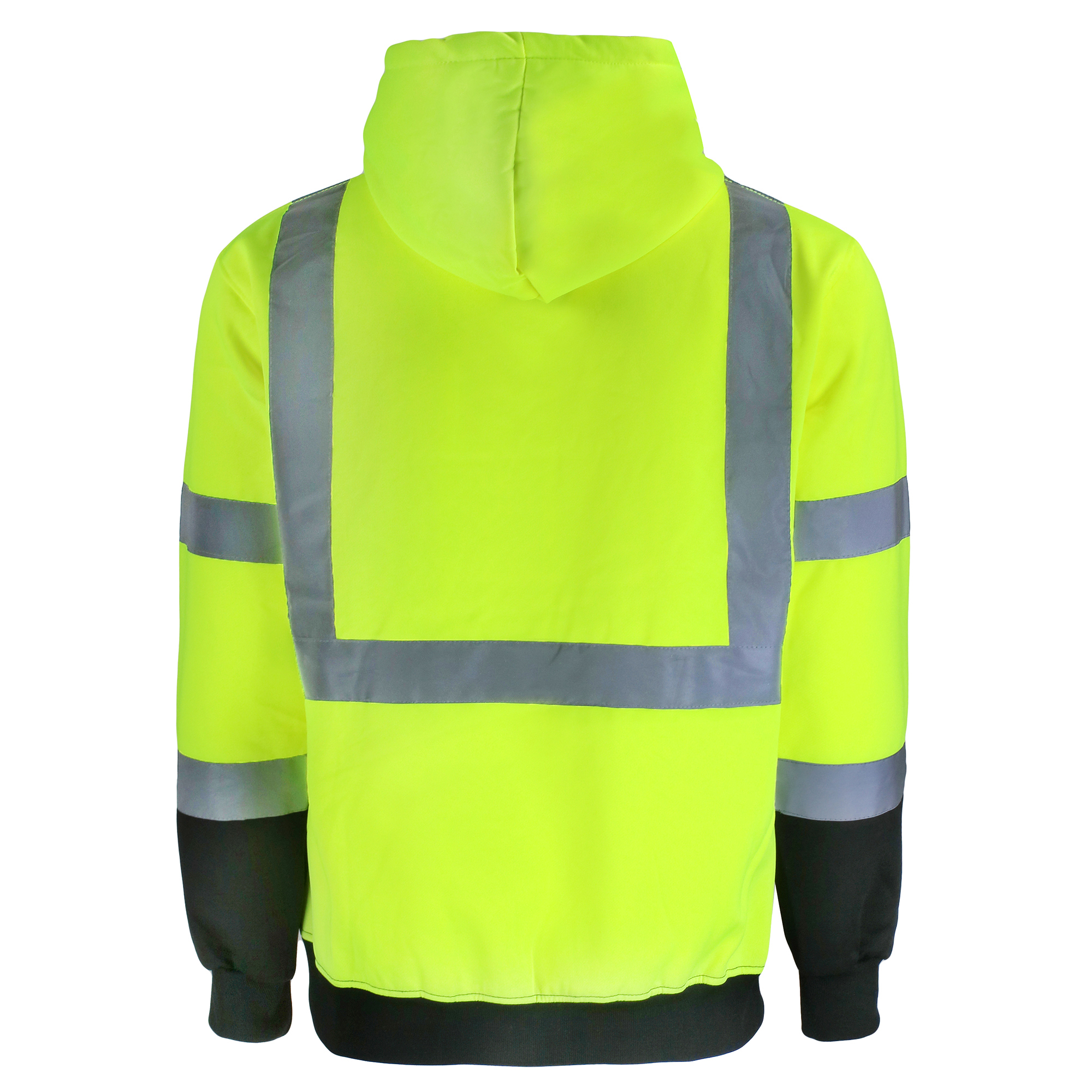 Safety Brite SB-C3MWBBP Class 3 Hi Vis Pullover Sweatshirt with Black ...
